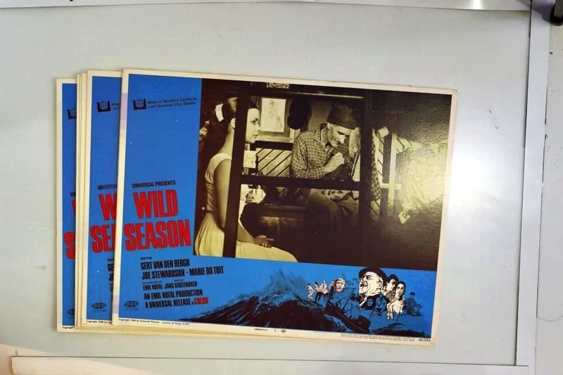 ORIGINAL LOBBY CARDS - WILD SEASON - 1968 - set of 8 - Gert Van Den ...