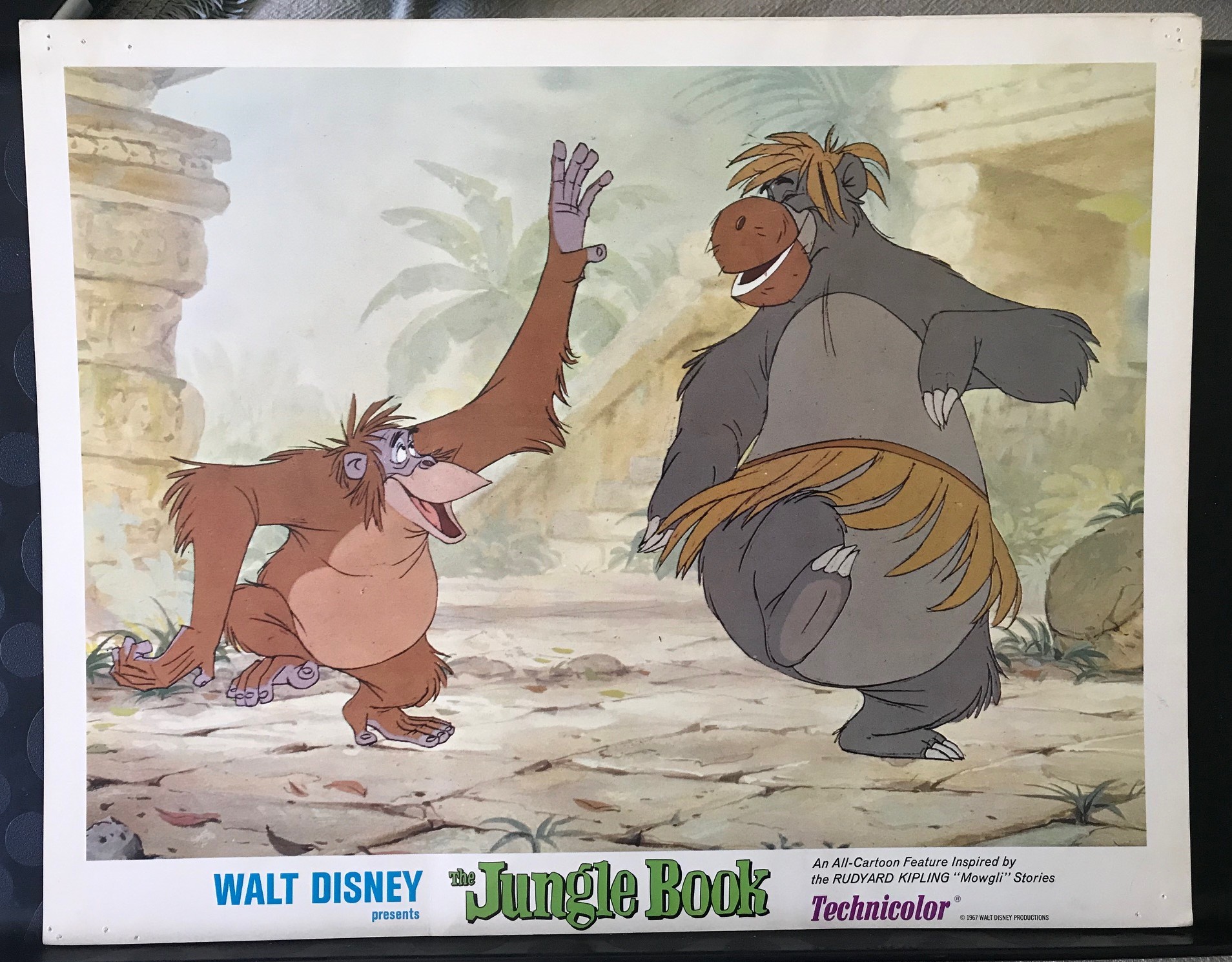 ORIGINAL LOBBY CARDS - JUNGLE BOOK - 1967 - Walt Disney - set of 9 ...