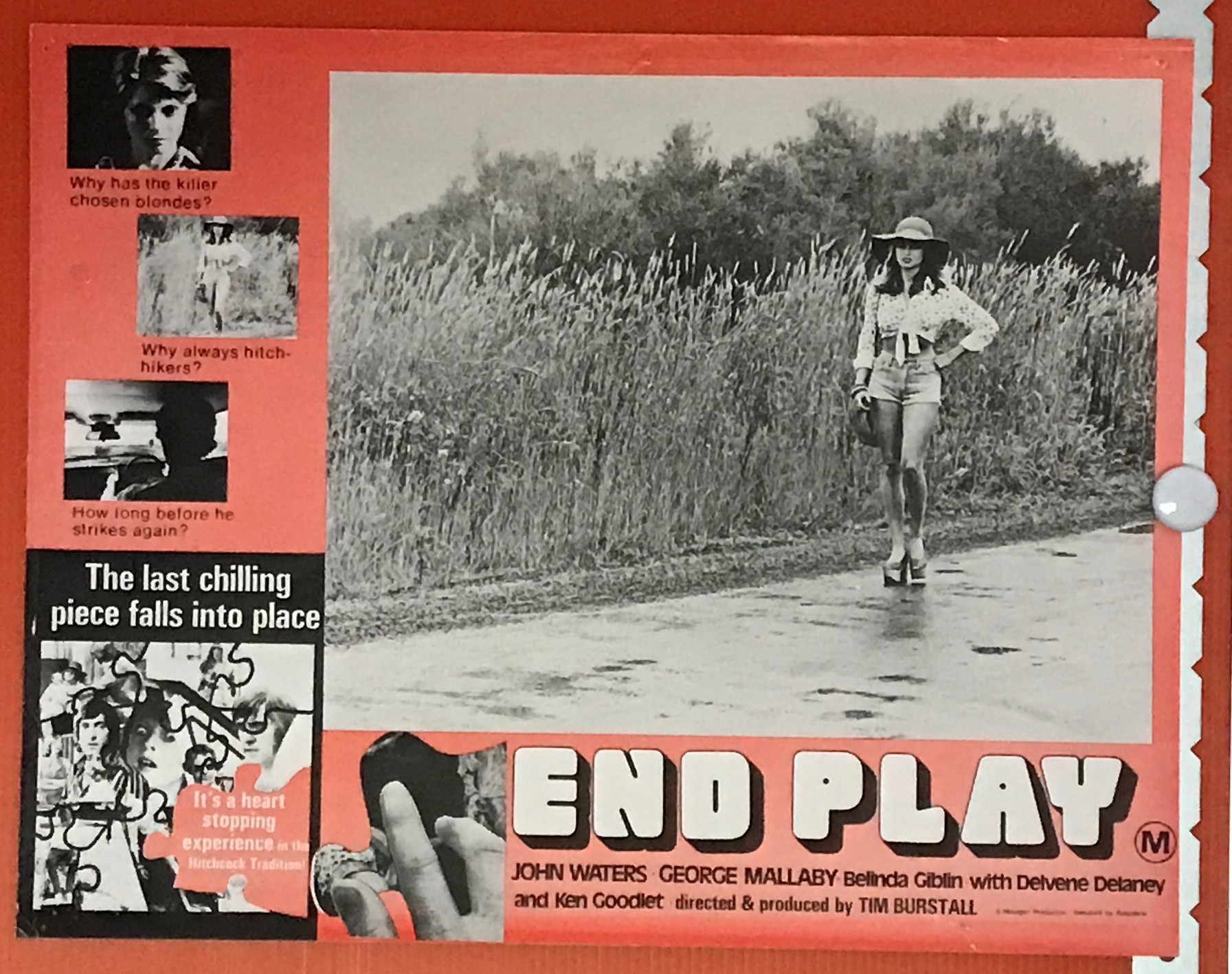 ORIGINAL LOBBY CARDS - END PLAY - 1976 - Australia - set of 8 - George ...