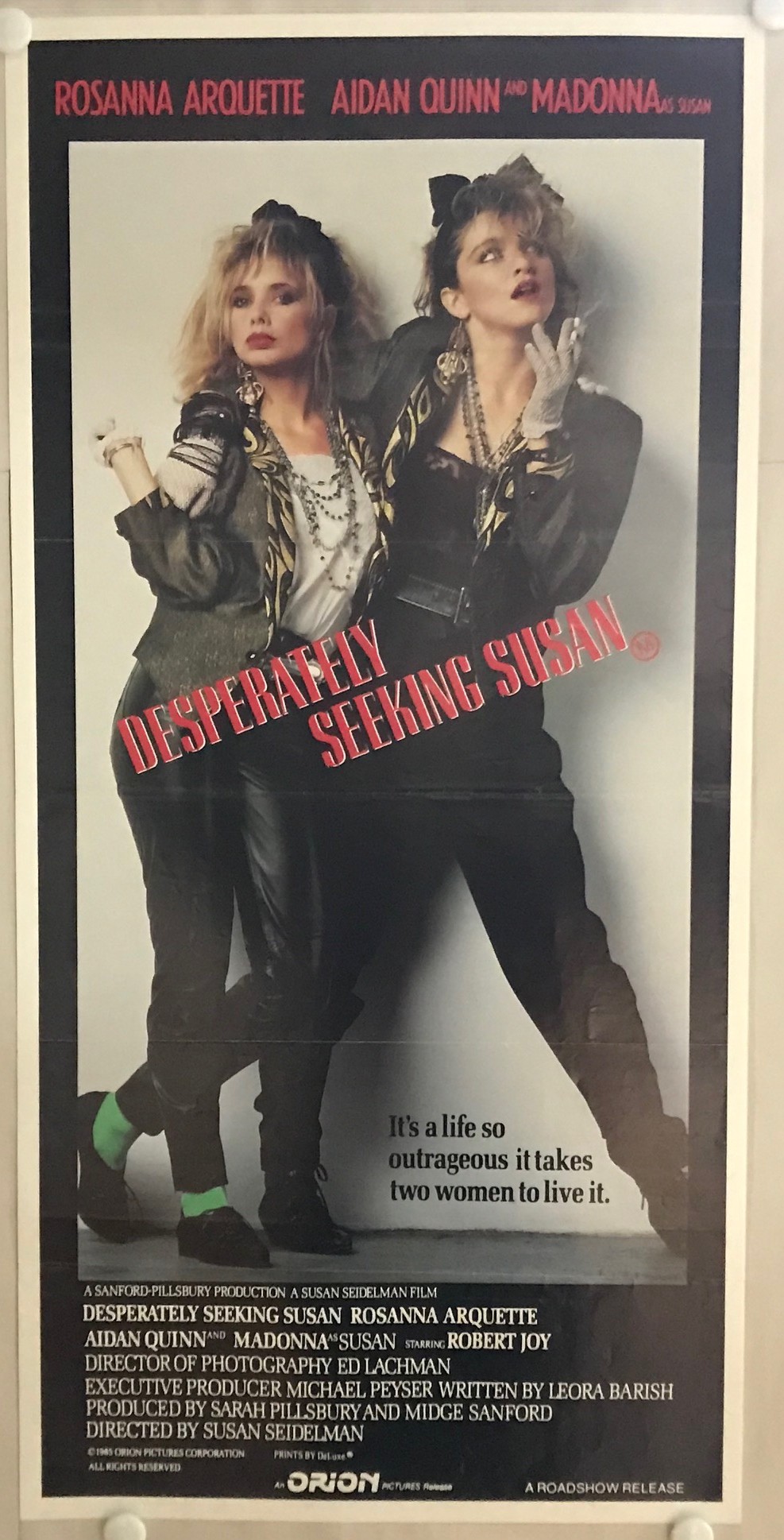 ORIGINAL DAYBILL MOVIE POSTER - DESPERATELY SEEKING SUSAN - 1985 - X ...