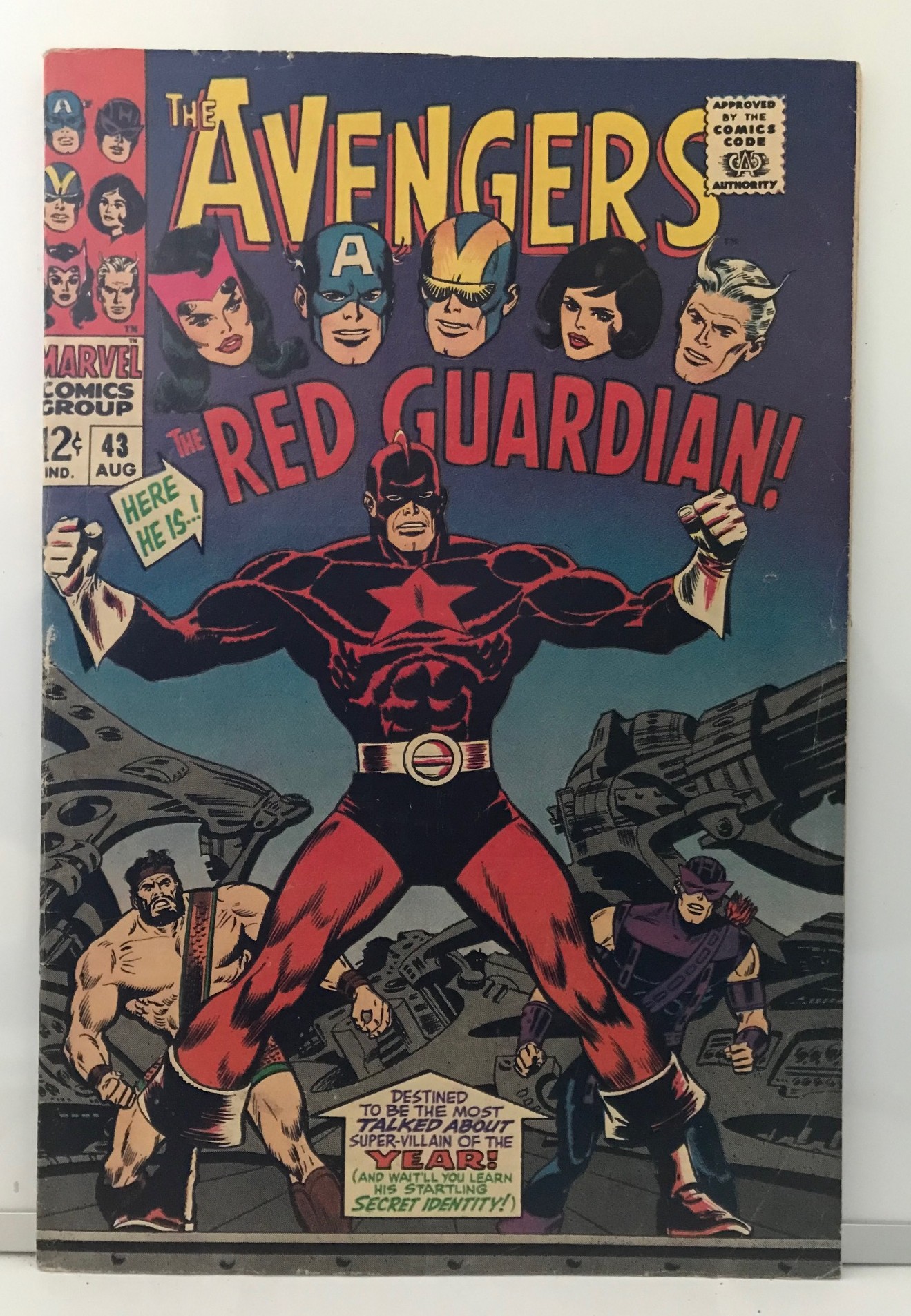 COMIC BOOK - MARVEL COMIC GROUP - THE AVENGERS - #43 - Vol.1, Aug 1967 ...