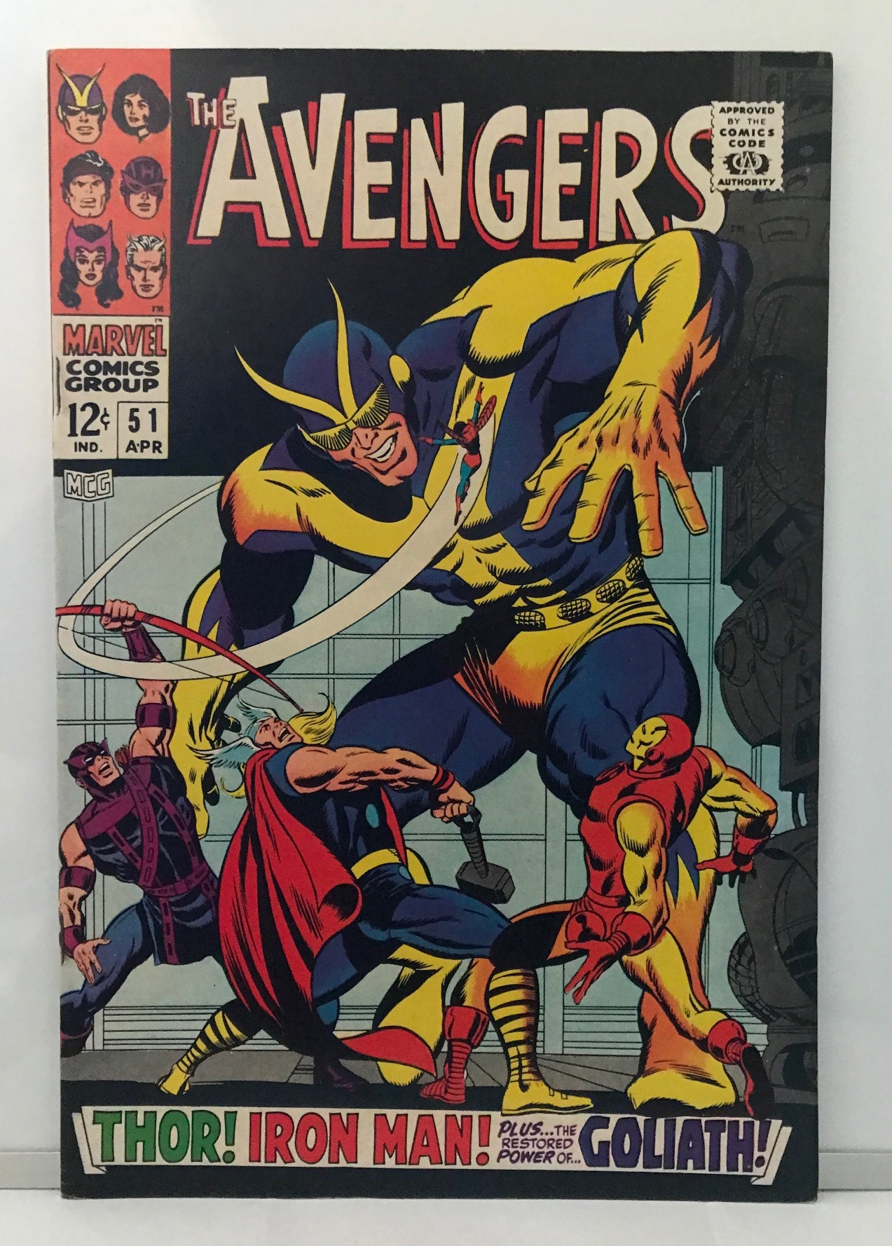 COMIC BOOK - MARVEL COMIC GROUP - THE AVENGERS - #51 - Vol.1, Apr 1968 ...