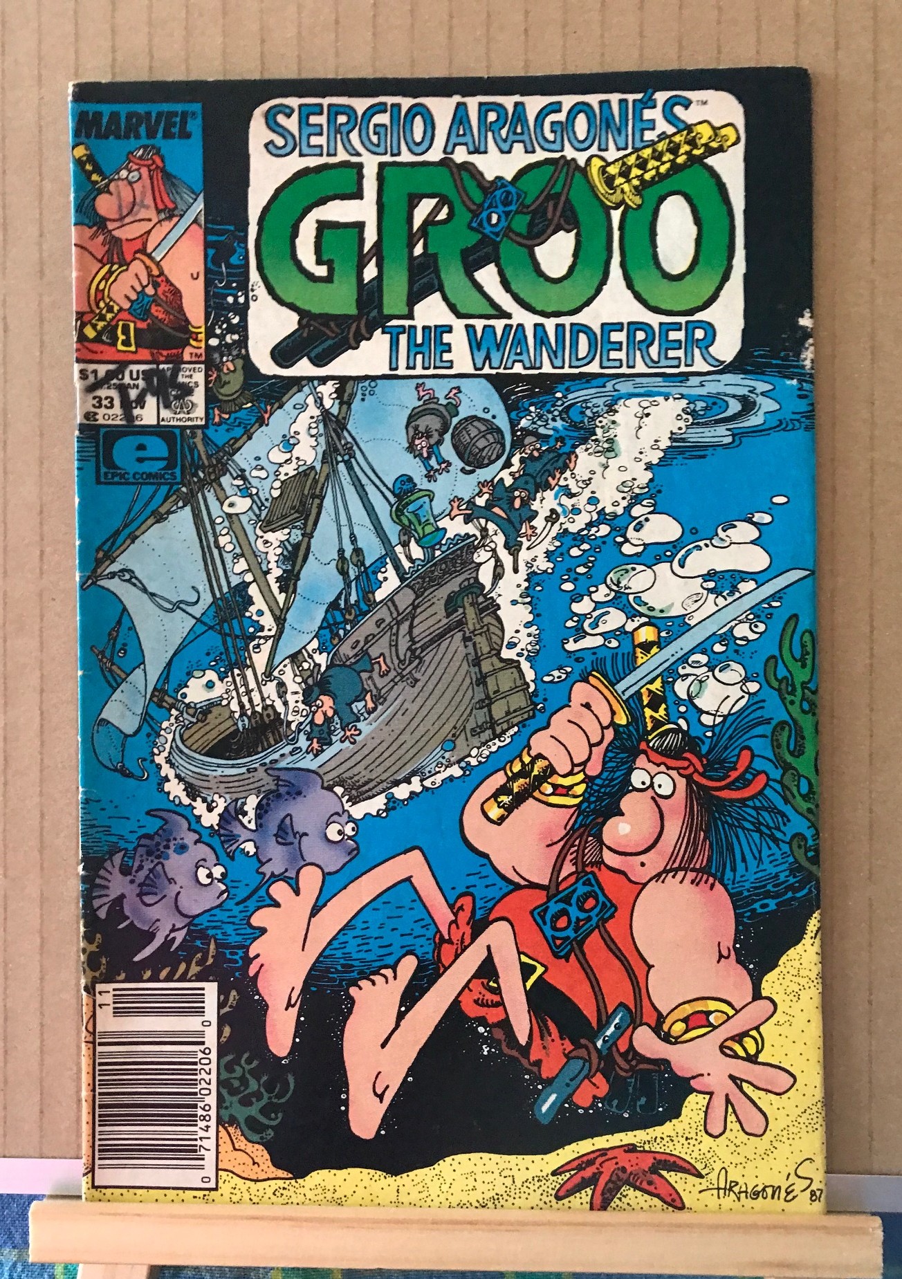 COMIC BOOK - MARVEL - SERGIO ARAGONE'S GROO - THE WANDERER (Lot of 2 ...