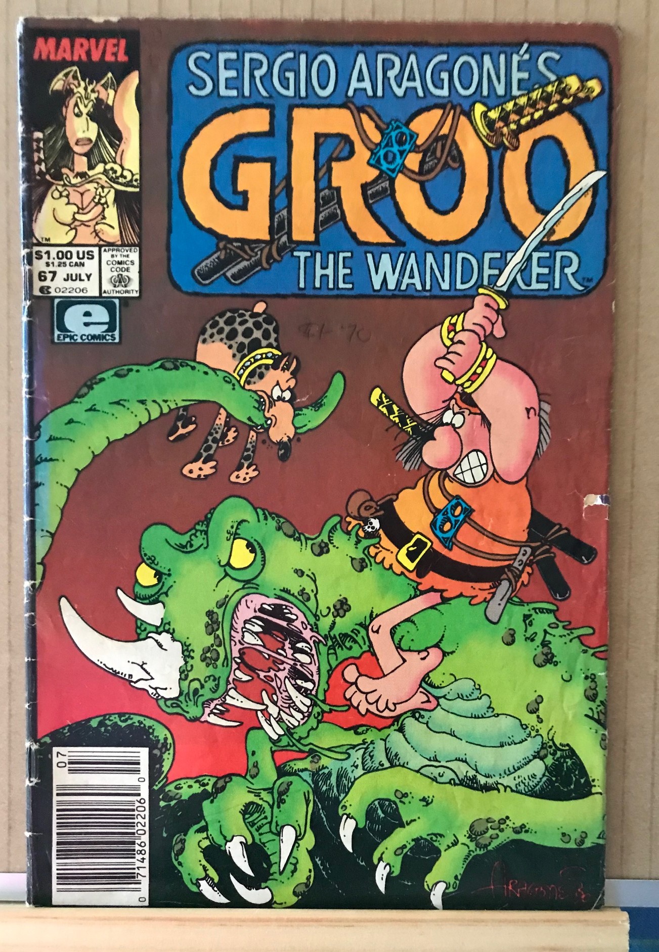 COMIC BOOK - MARVEL - SERGIO ARAGONE'S GROO - THE WANDERER (Lot of 2 ...