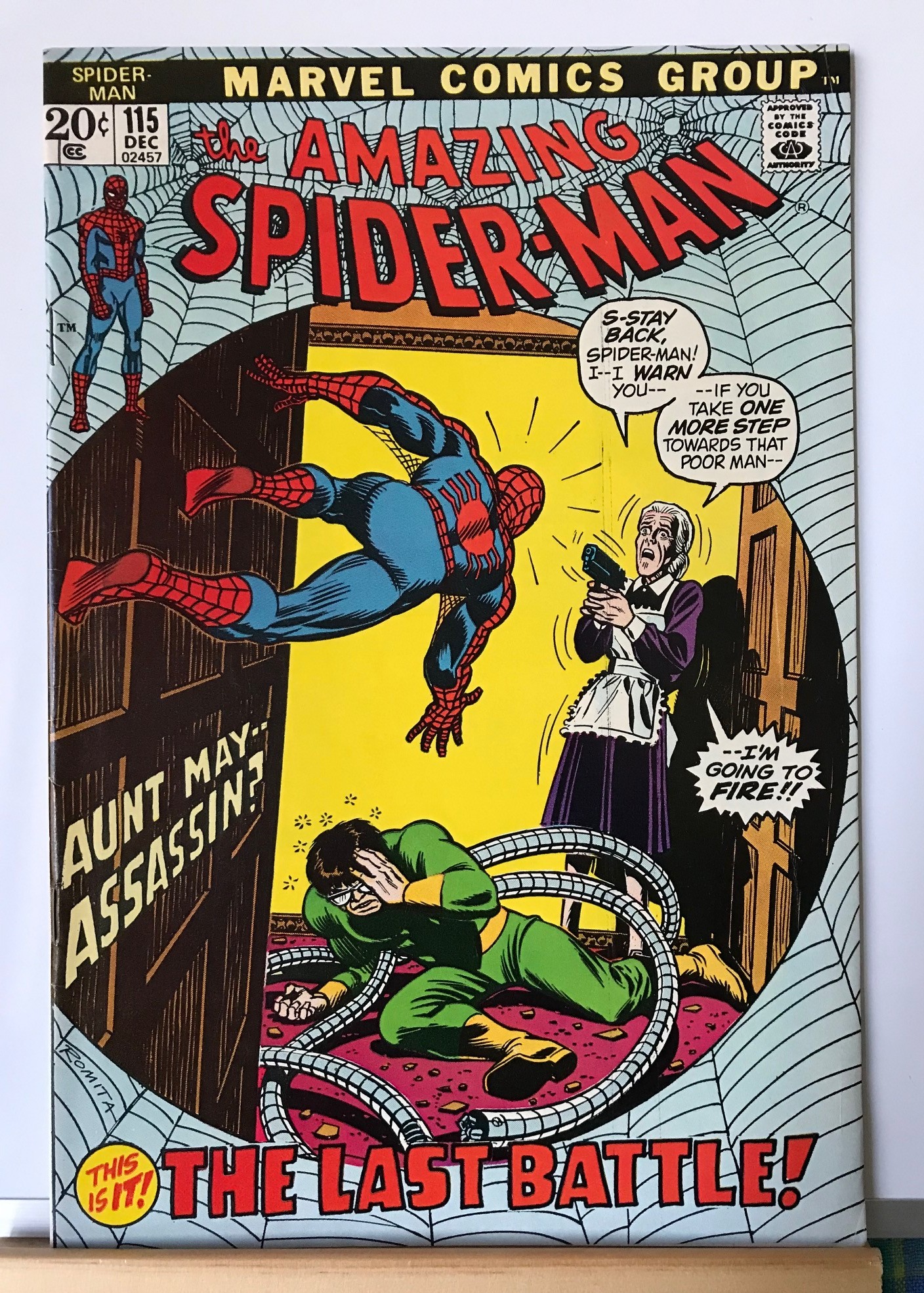 COMIC BOOK - MARVEL - THE AMAZING SPIDER-MAN - #115 - Vol.1, Dec 1972 ...