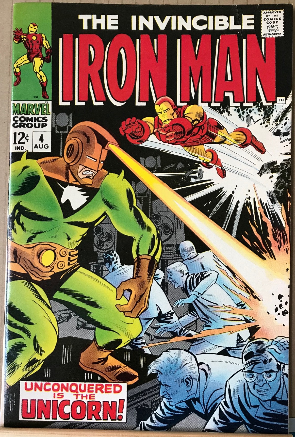 COMIC BOOK - MARVEL - THE INVINCIBLE IRON MAN - #4 - Vol.1, Aug 1968 ...