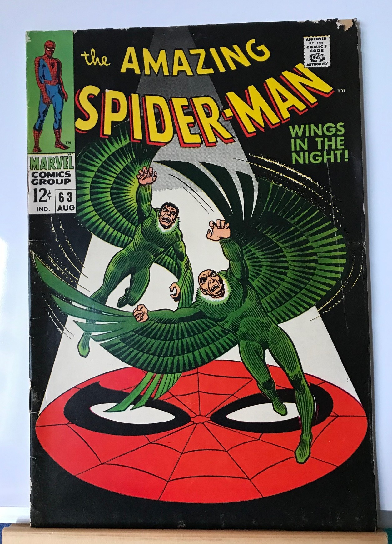 COMIC BOOK - MARVEL - THE AMAZING SPIDER-MAN - #63 - Vol.1, Aug 1968 ...