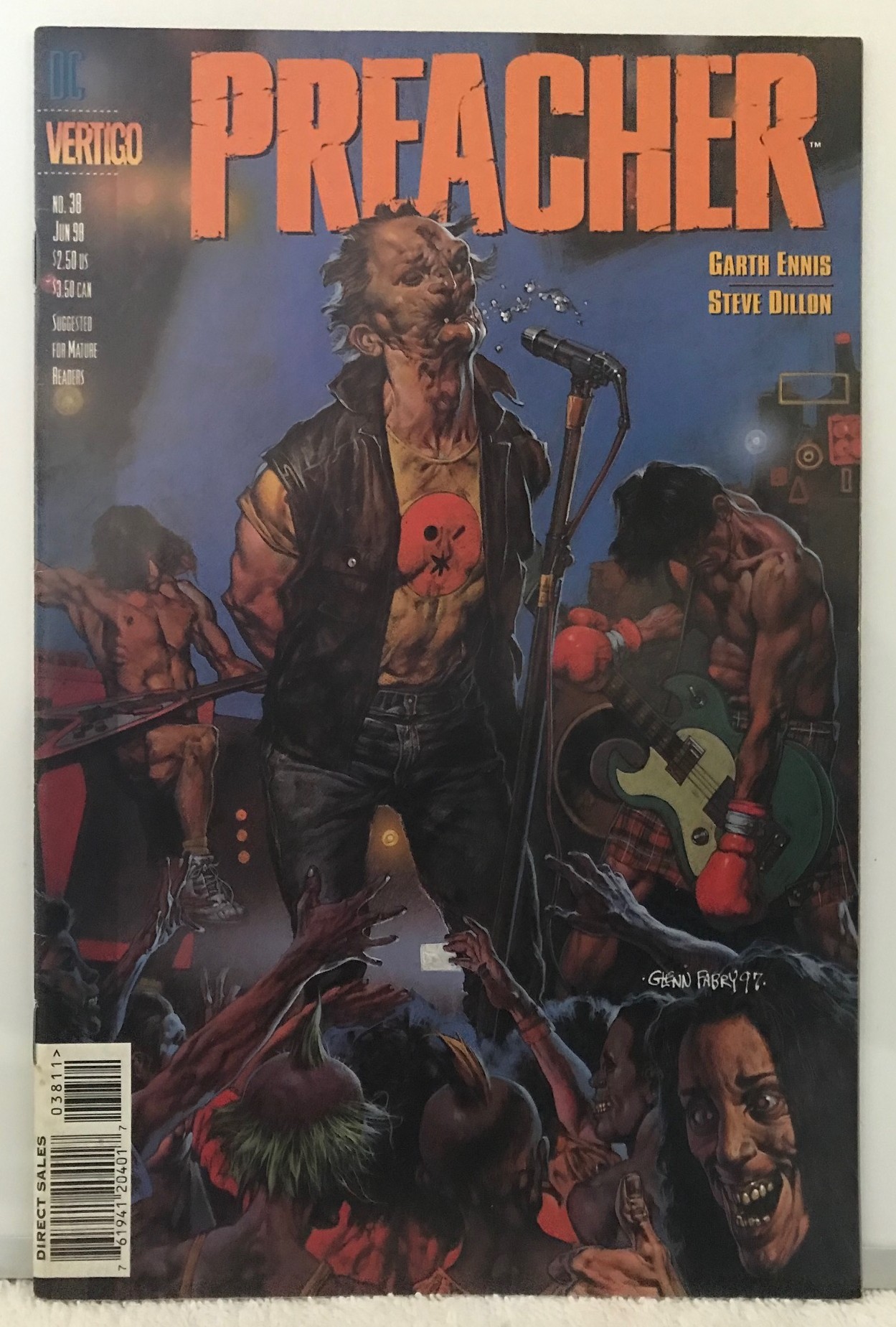 COMIC BOOK - DC VERTIGO - PREACHER - #38 - Vol.1, Jun 1998 - X Marks ...