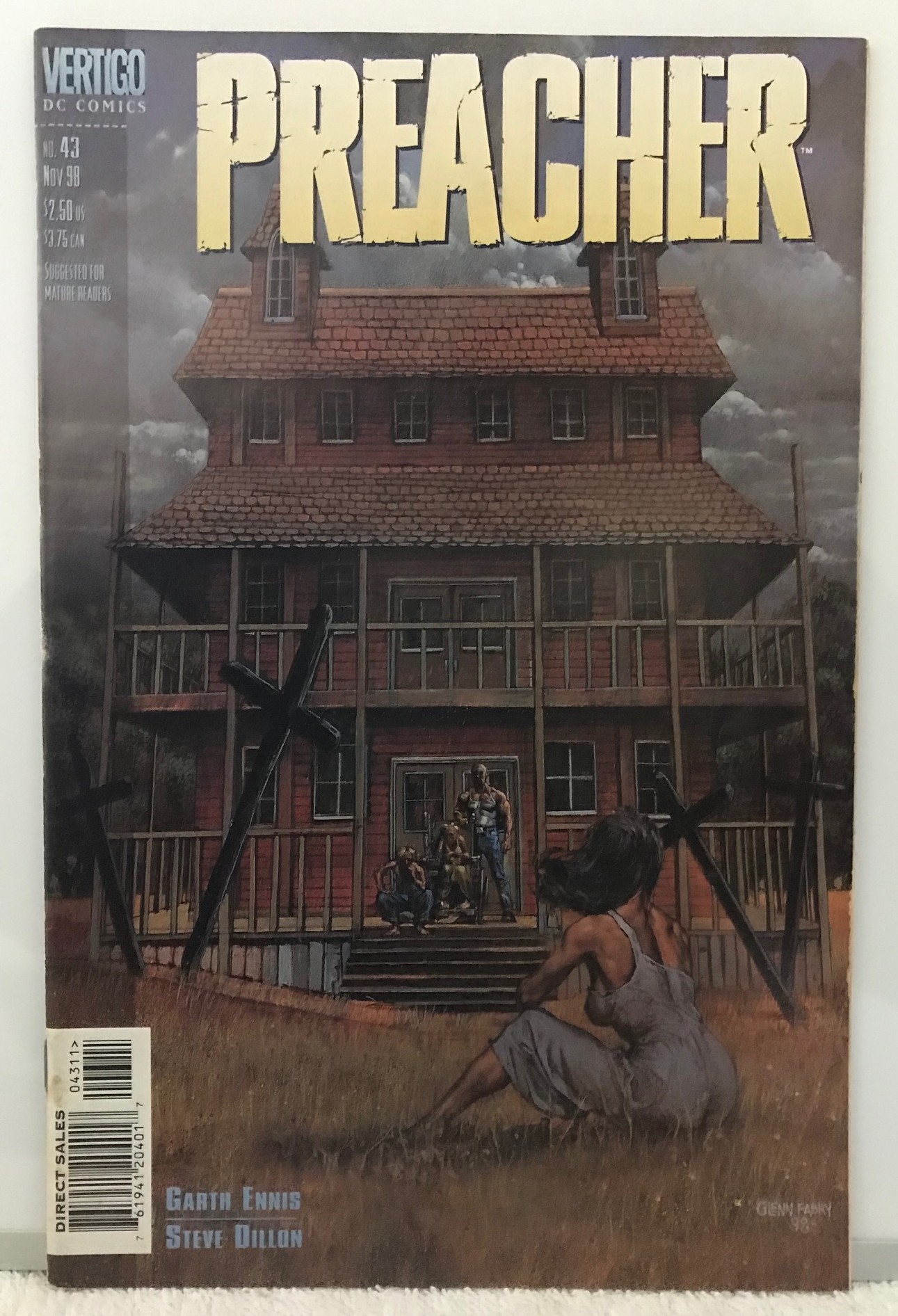COMIC BOOK - DC VERTIGO - PREACHER - #43 - Vol.1, Nov 1998 - X Marks ...