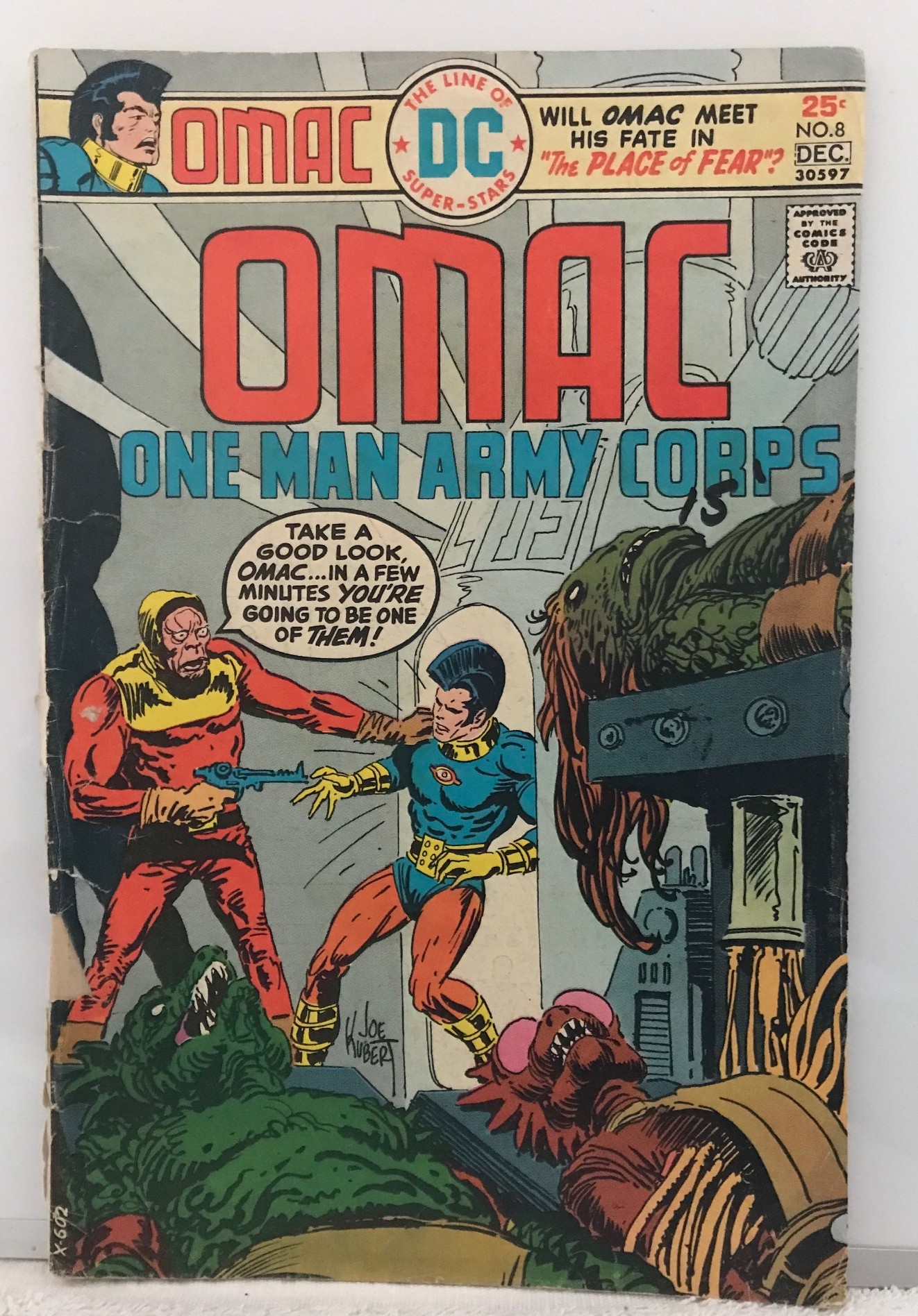 COMIC BOOK - DC - OMAC - #8 - Vol.2, Dec 1975 - X Marks The Shop