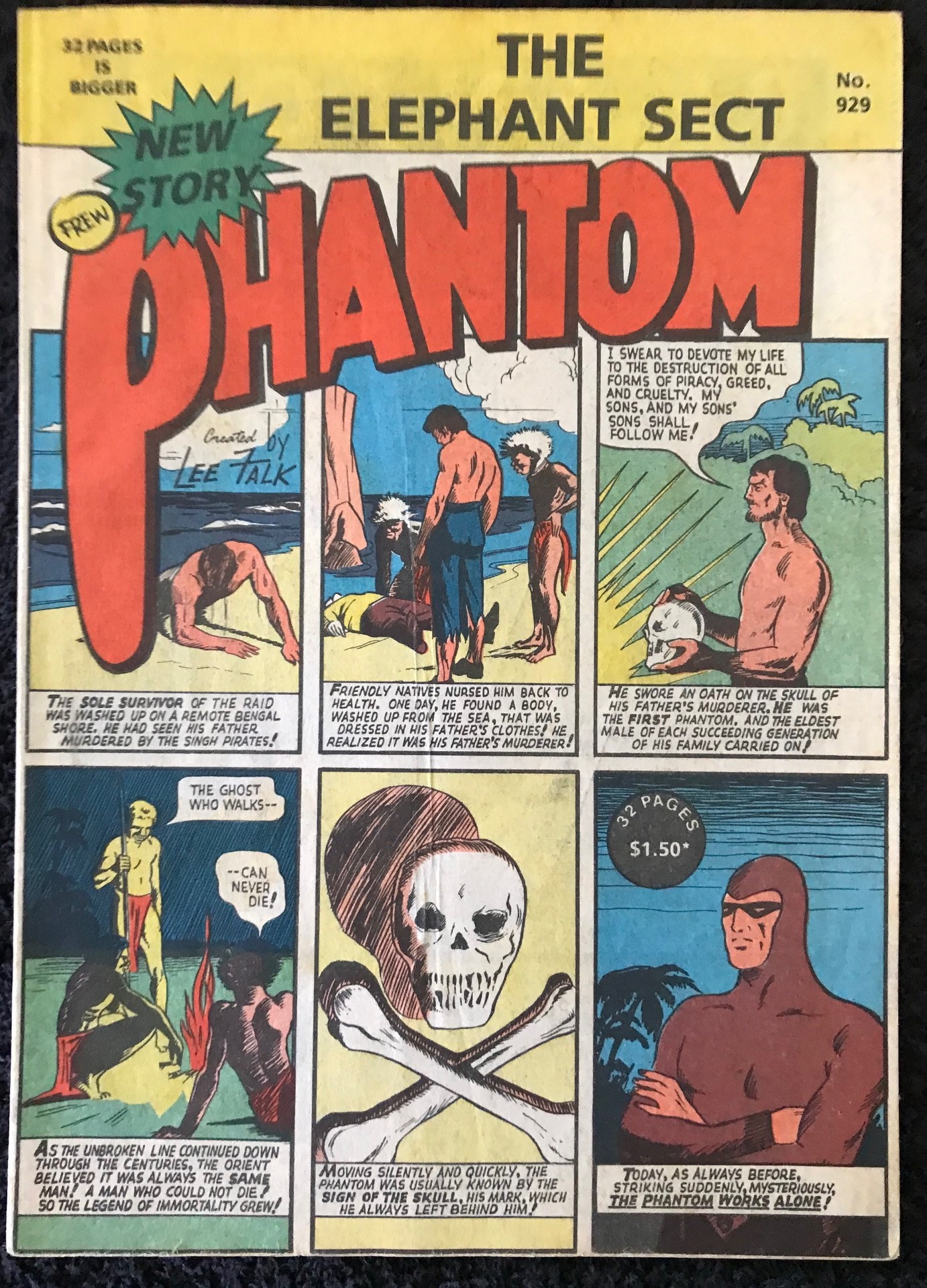 FREW PHANTOM COMIC #929-a - X Marks The Shop