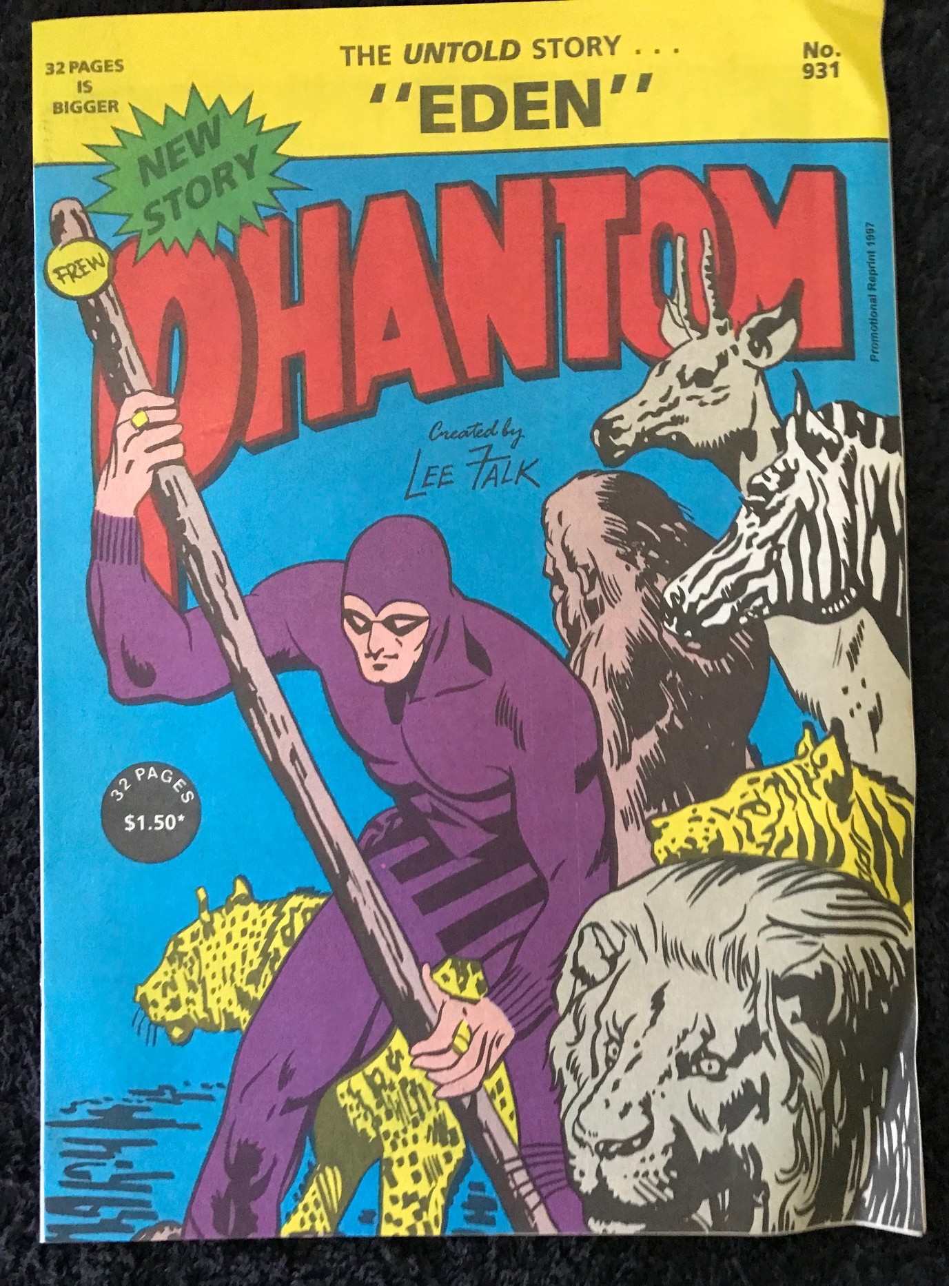 FREW PHANTOM COMIC #931-b - Promotional Reprint - X Marks The Shop