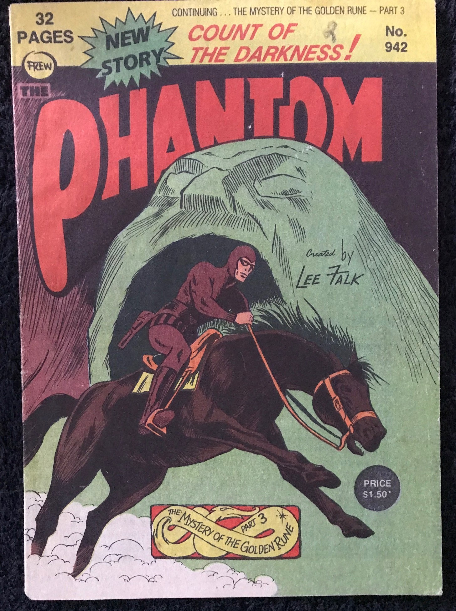 FREW PHANTOM COMIC #942-a - X Marks The Shop