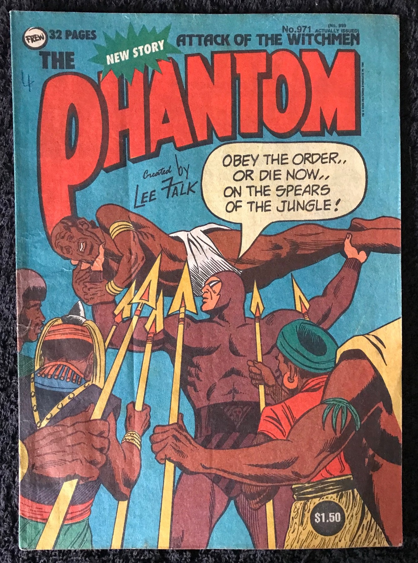 FREW PHANTOM COMIC #971-a - X Marks The Shop