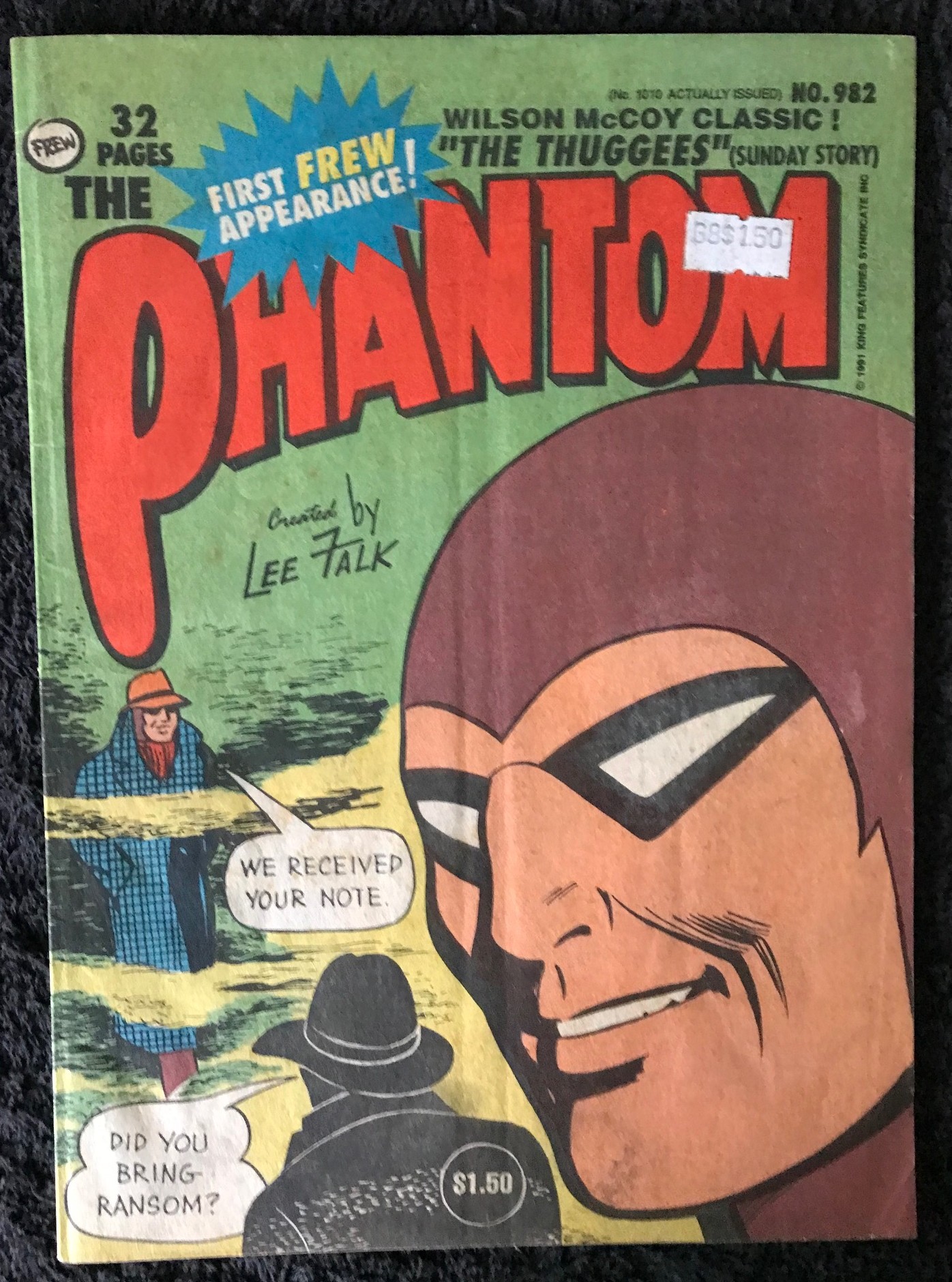 FREW PHANTOM COMIC #982-b - X Marks The Shop