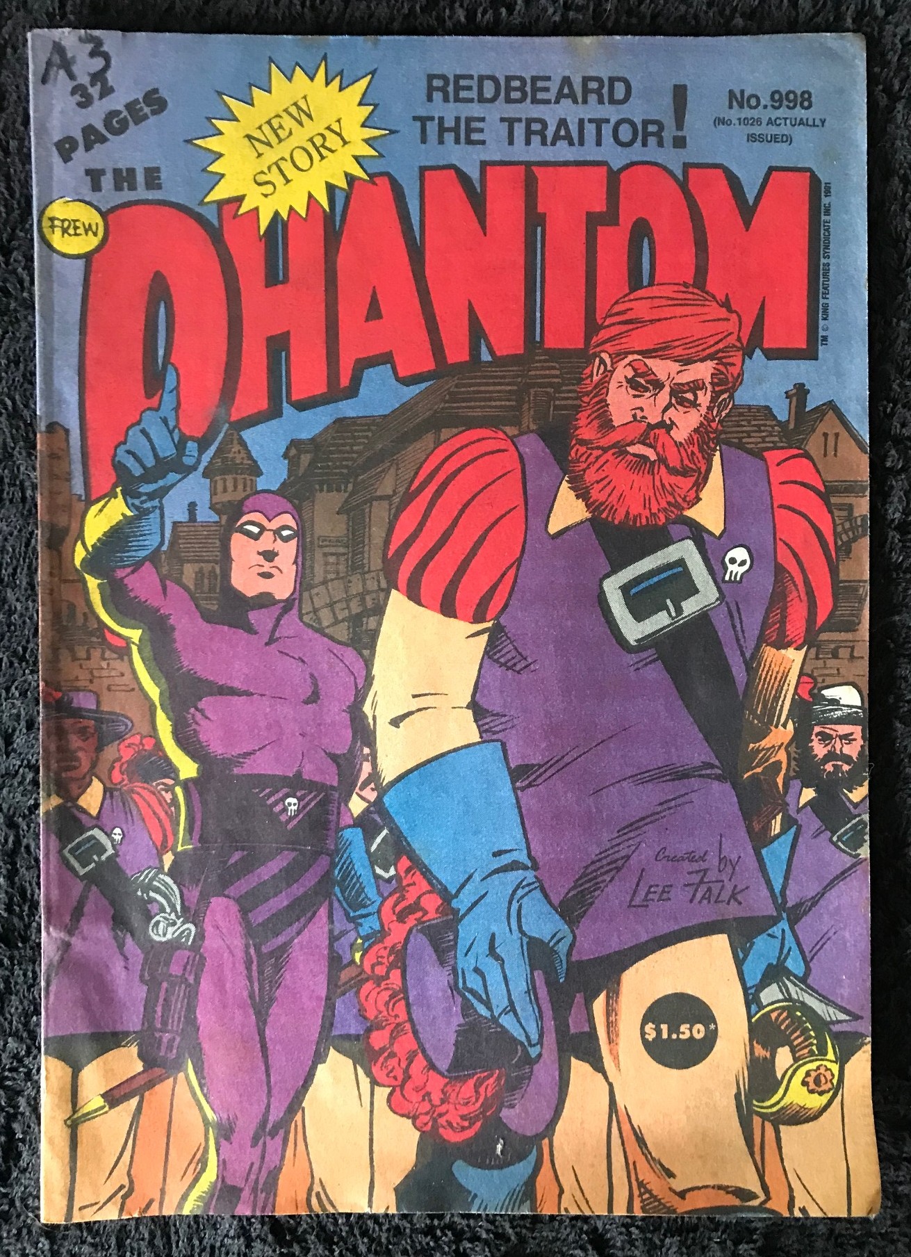 FREW PHANTOM COMIC #998-b - X Marks The Shop