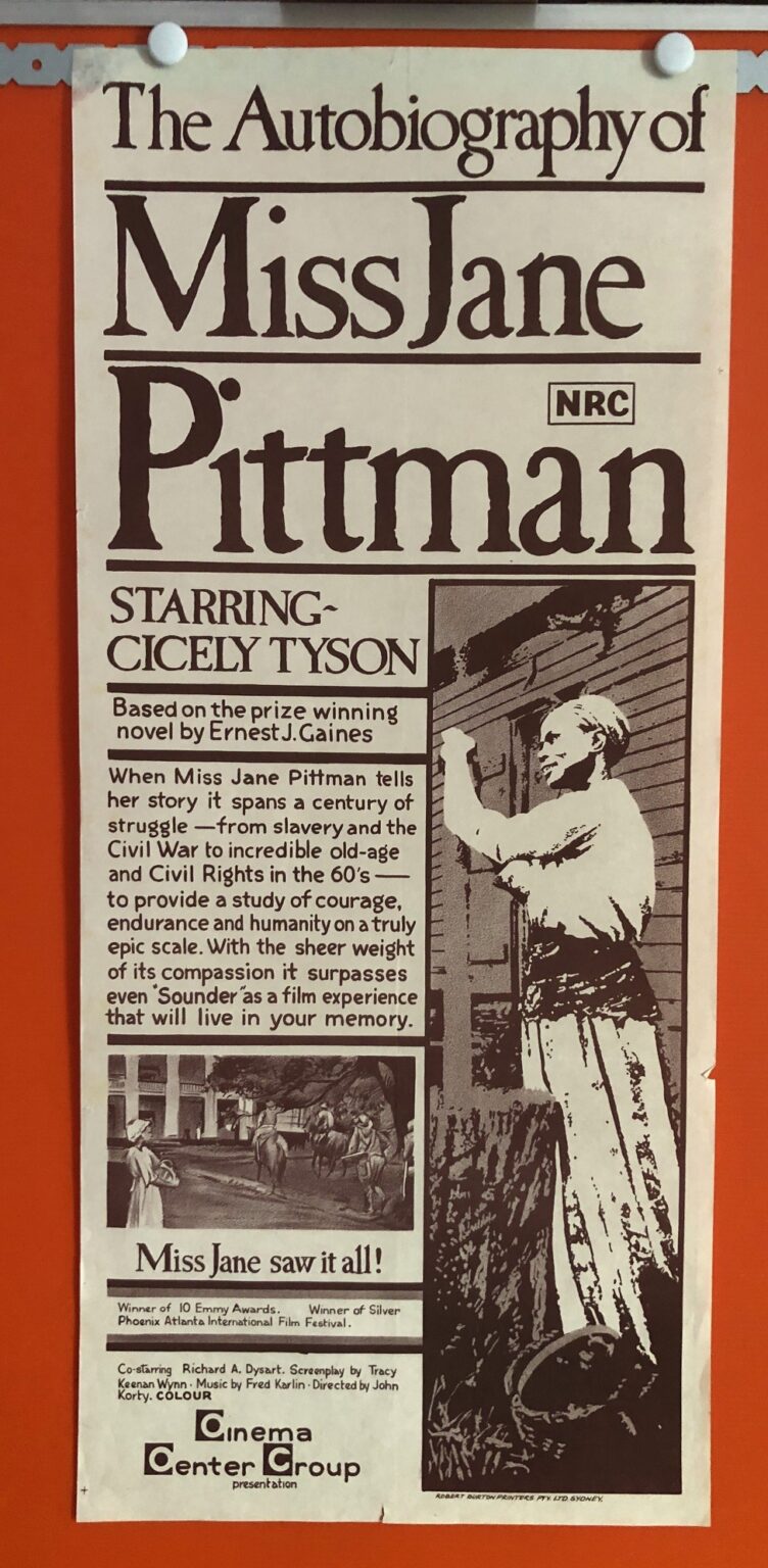 ORIGINAL DAYBILL MOVIE POSTER - THE AUTOBIOGRAPHY OF MISS JANE PITMAN ...
